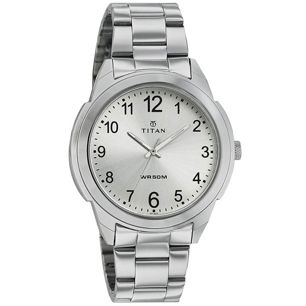 Titan Brass Case White Dial Analog Watch for Men (1585SM04) - Send ...