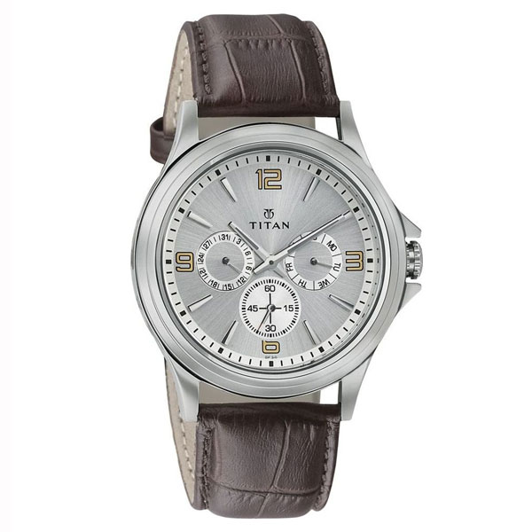 Titan Silver Dial Analog Watch for Men (1698SL01) - Send Gifts To Nepal ...