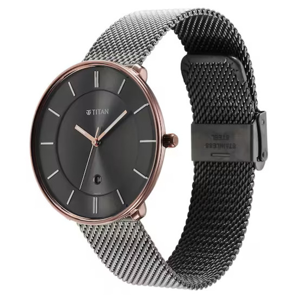 Titan Noir Anthracite Dial Watch For Men-1849KM01 | Gifts to Nepal ...