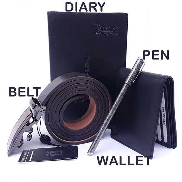 Diary, Pen, Belt and Leather Wallet Corporate Gift Box | Gifts to Nepal ...