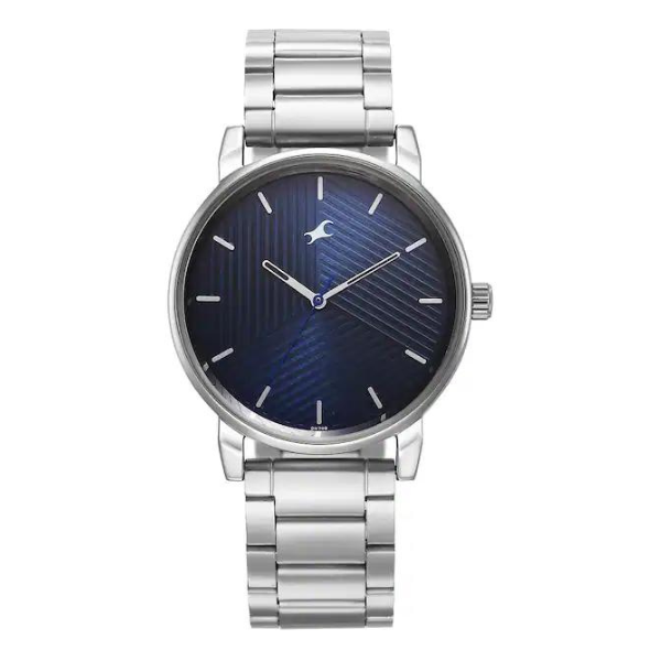 Fastrack Stunners Blue Dial Metal Strap Watch for Him-3278SM03 | Gifts ...