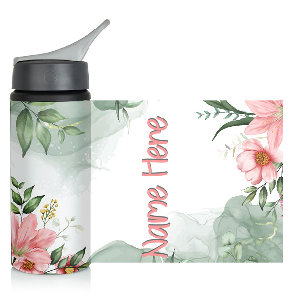 Floral Design Name Print Tumbler Online | Gifts to Nepal | Giftmandu