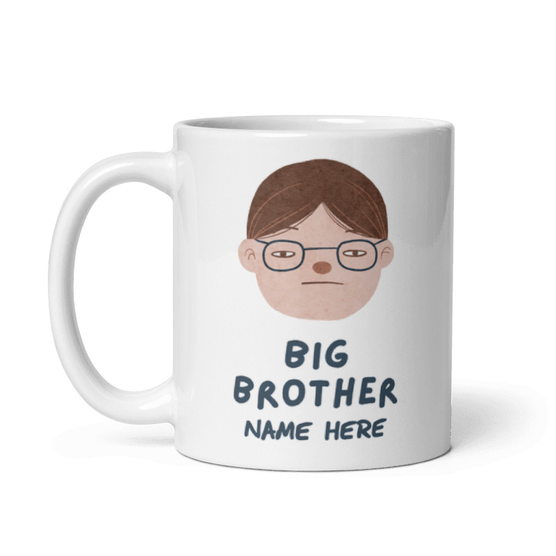 Custom "Big Brother" Mug with Personalized Name | Gifts to Nepal ...
