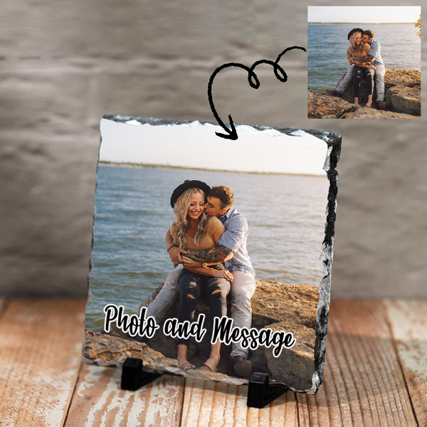 Personalized Rock Slate Frame Online | Gifts to Nepal | Giftmandu