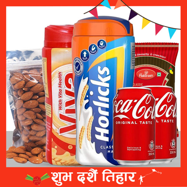 Coke, Haldiram's Namkeen, Almond, Horlicks & Viva Online | Gifts to ...