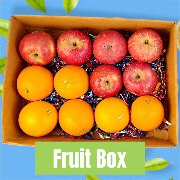 Fresh Fruits Mix Box (Fuji Apple, Sunkist Junaar, Pomegranate) | Gifts ...