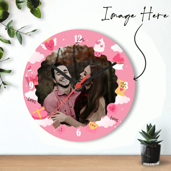 Photo Print Wall Clock Online | Gifts to Nepal | Giftmandu