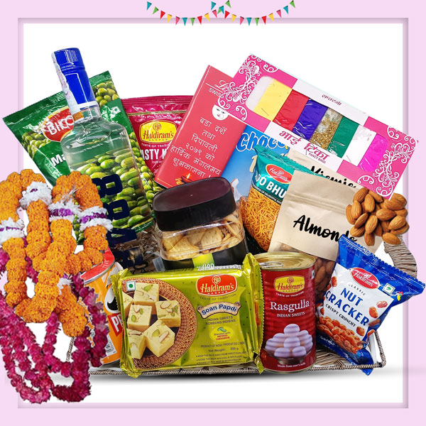 Namkeen, Sweets & Vodka Gift For Brother Online | Gifts to Nepal ...