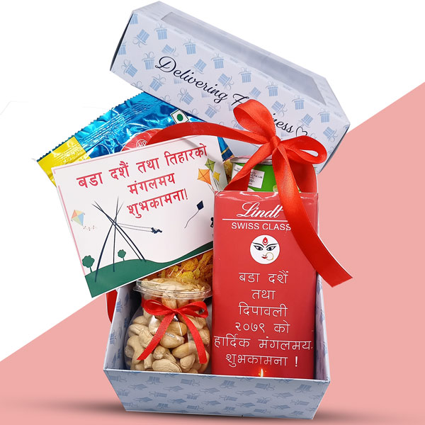 Dashain & Tihar Wishes Gift Box Online | Gifts to Nepal | Giftmandu