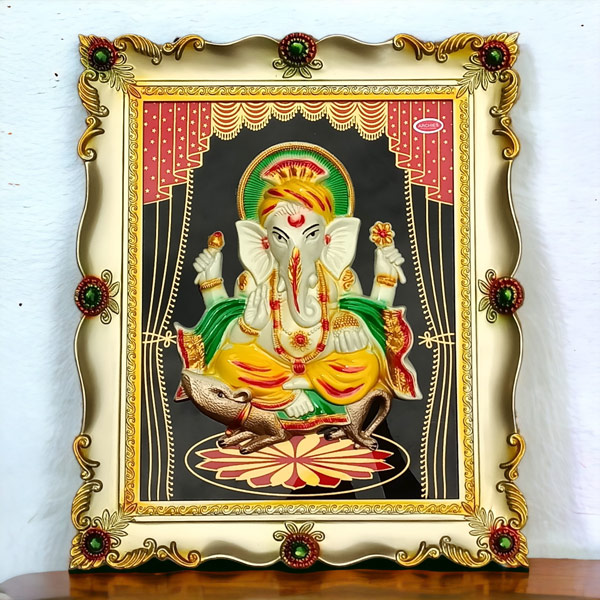 Multi Color Ganesh Idol Wall Hanging Frame | Gifts to Nepal | Giftmandu