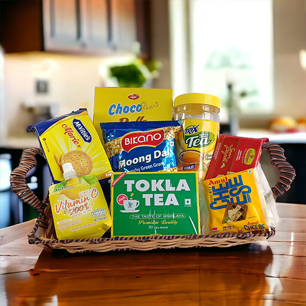 Gourmet Snack and Tokla Tea Selection | Gifts to Nepal | Giftmandu