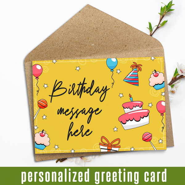 Personalized Birthday Card Price Nepal | Gifts to Nepal | Giftmandu