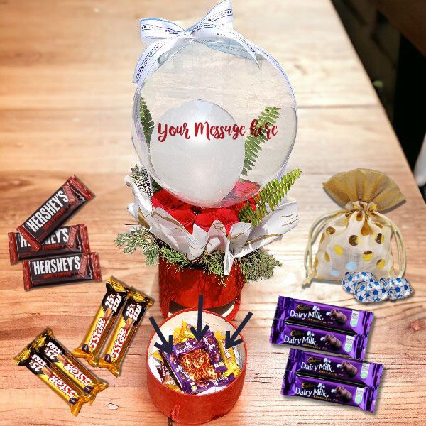 Surprise Food Hamper With Golden Rose | Gifts to Nepal | Giftmandu