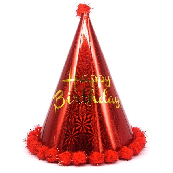 Get Happy Birthday Party Hat Red Online Nepal | Gifts to Nepal | Giftmandu