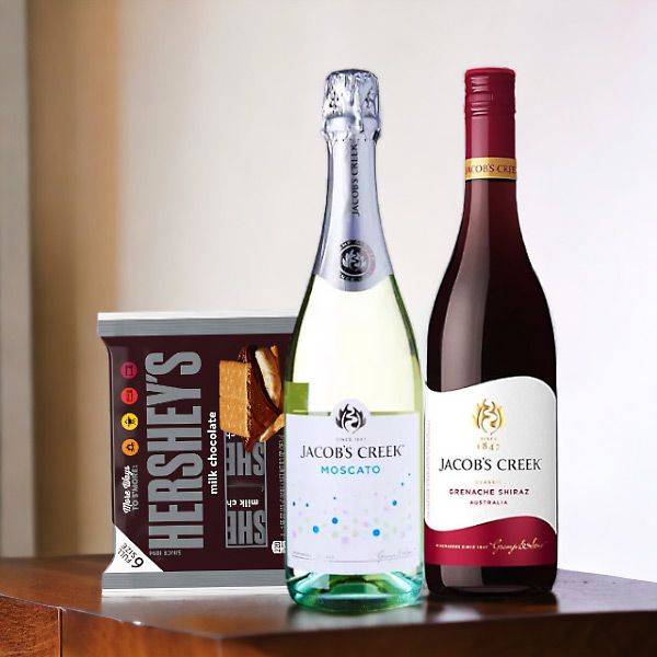 Jacob's Creek Wine Selection with Hershey's Chocolate | Gifts to Nepal ...
