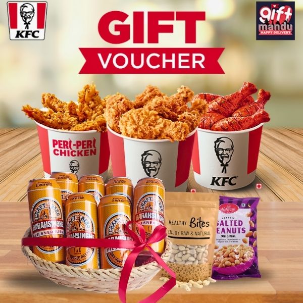 Savor & Sip Delight Package With KFC Gift Voucher | Gifts to Nepal | Giftmandu