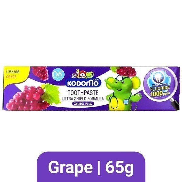 Kodomo Toothpaste Ultra Shield Formula Cream Grape, 65g Online | Gifts ...