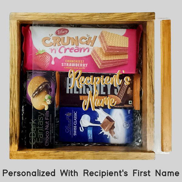 Name Print Luxury Gift Box with Chocolates Combo Set Online | Gifts to ...
