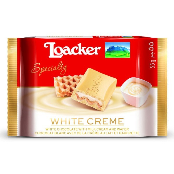 Loacker White Creme Italian Chocolate 55g | Gifts to Nepal | Giftmandu