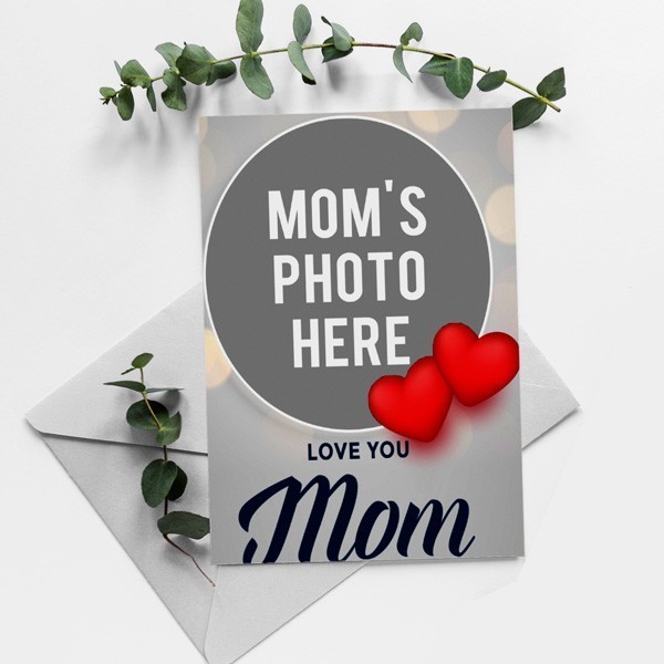 Greeting Card With Photo Wishes For Mom Online | Gifts to Nepal | Giftmandu