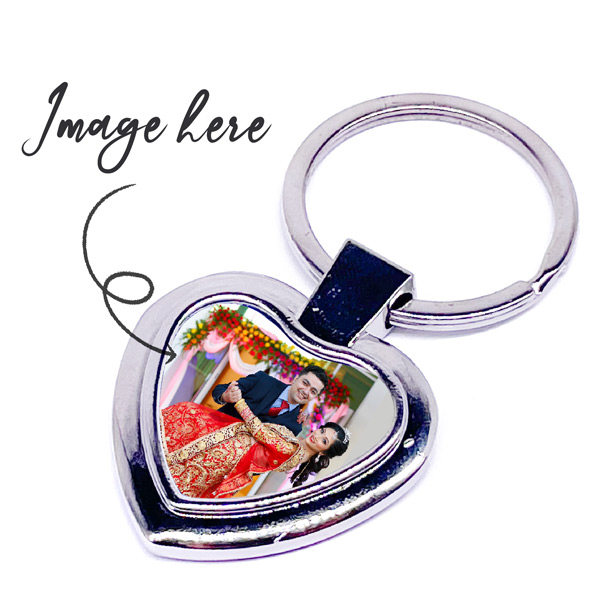 Heart Shape Photo Keyring Online | Gifts to Nepal | Giftmandu