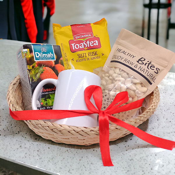 Morning Tea Gift Hamper With Dry Nuts | Gifts to Nepal | Giftmandu