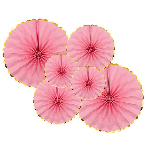 Pink Paper Fan Decorations Online | Gifts to Nepal | Giftmandu