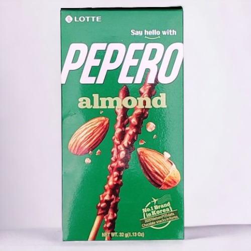 Lotte Pepero Almond Chocolate Biscuit Sticks 32g | Gifts to Nepal ...