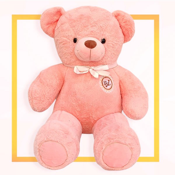 Super Soft Huggable Pink Color Teddy Bear 42" Online | Gifts to Nepal ...