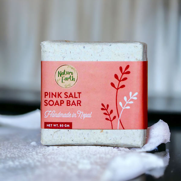 Naturo Earth Pink Salt Soap Bar 80g | Gifts to Nepal | Giftmandu