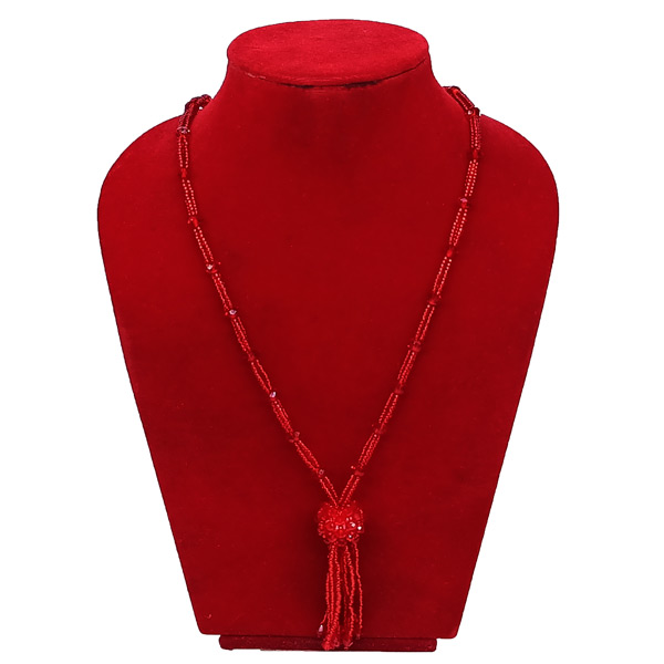 Bright Red Mala Pote- Long Thread | Gifts to Nepal | Giftmandu
