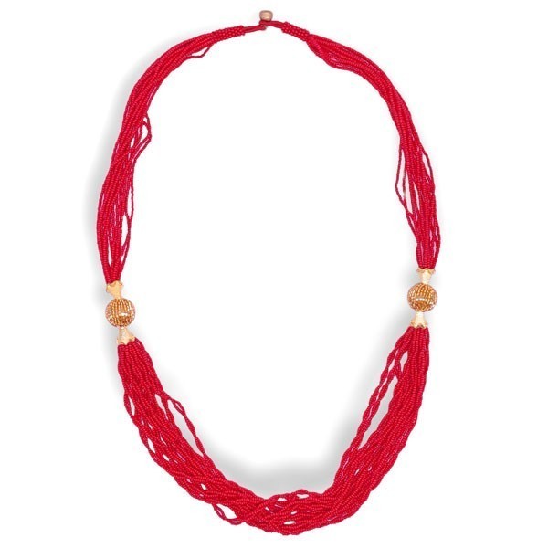Two Balls Pote Mala Red Online | Gifts to Nepal | Giftmandu