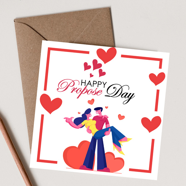 Proposed Day Greeting Card For Valentine's | Gifts to Nepal | Giftmandu
