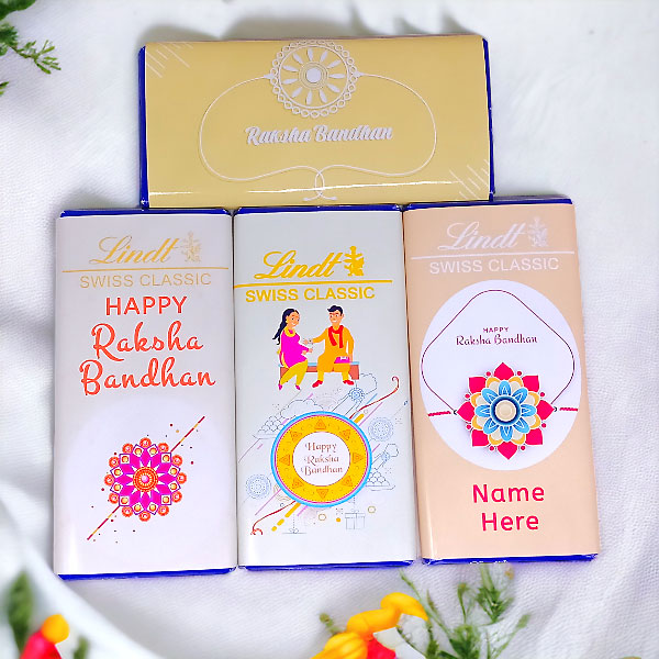 Happy Raksha Bandhan Chocolate Bars ( Pack of 4 ) | Gifts to Nepal ...