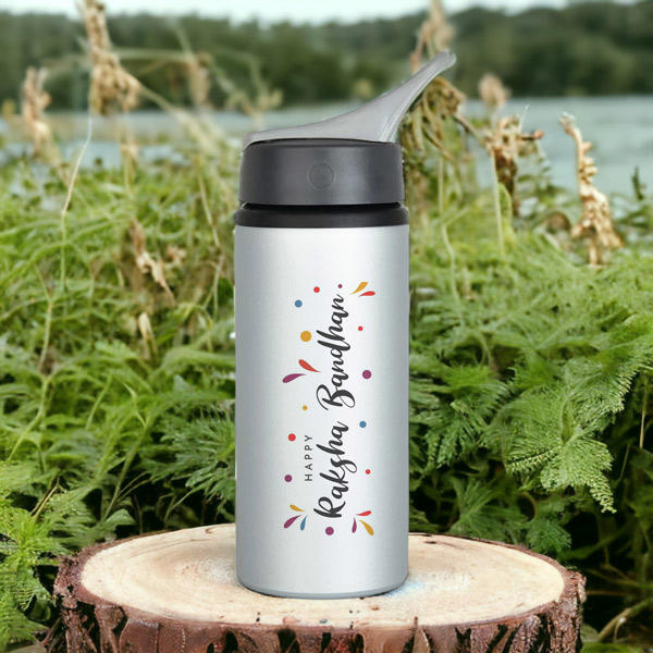 Cute Water Sipper Bottle with Rakshya Badhan Wish Print | Gifts to ...