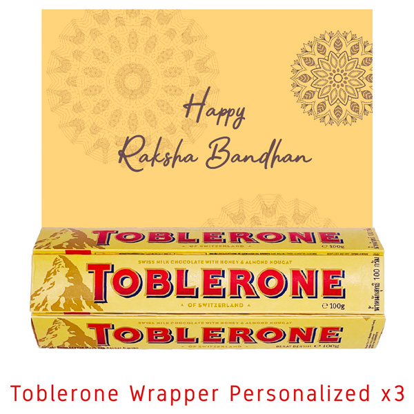 Toblerone Milk Swiss Combo with Personalized Chocolate Wrapper | Gifts ...