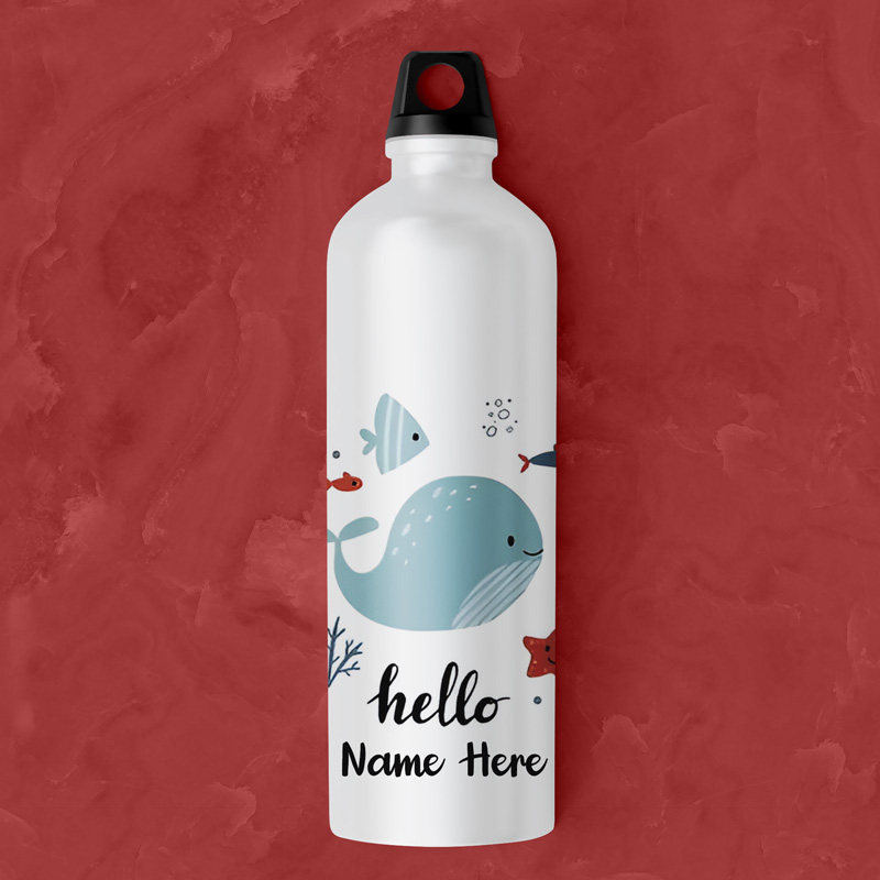 Cute Personalized Aluminum Water Bottle with Your Name Printed | Gifts ...