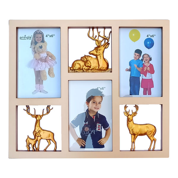 Golden Colour photo Frame With Deer Design | Gifts to Nepal | Giftmandu