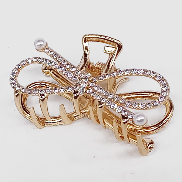 Trendy Infinity Design Crystal Embedded Hair Clip | Gifts to Nepal ...