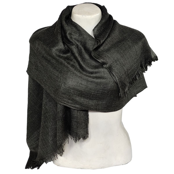 Woolen Plain Shawl For Ladies - Shadow Grey | Gifts to Nepal | Giftmandu