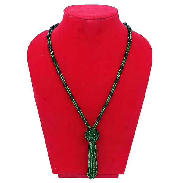 Shrawan Special- Green Beads Pote Mala for Her | Gifts to Nepal | Giftmandu