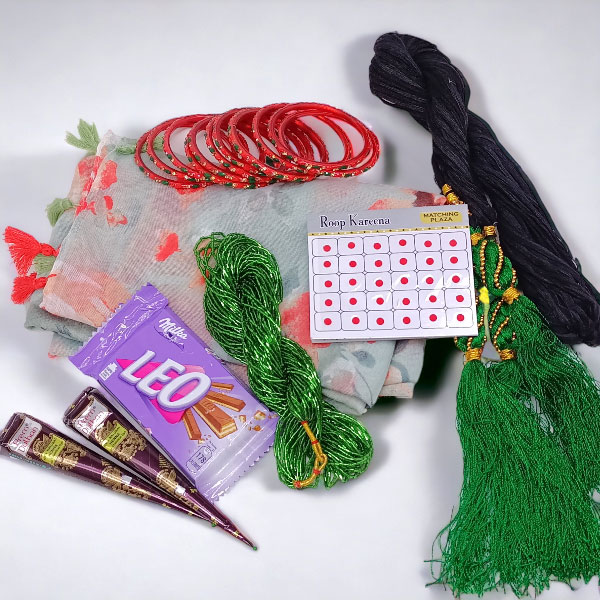 Shrawan & Teej Saubhagya Gift Set With Mehendi | Gifts to Nepal | Giftmandu