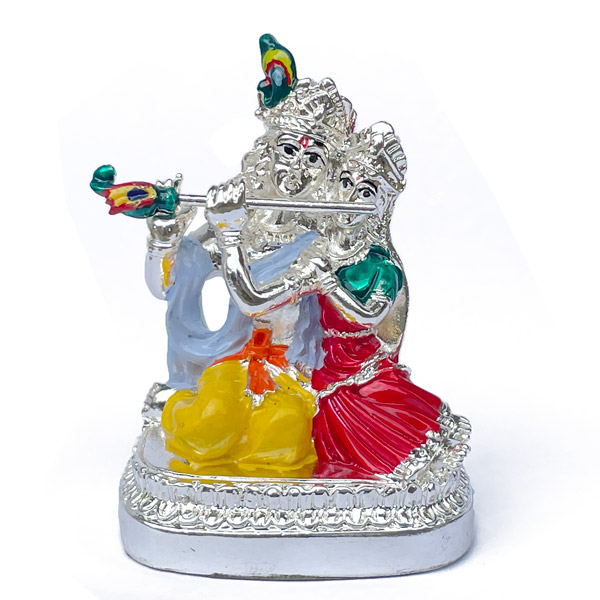 Silver Wax Idol of Radha Krishna | Gifts to Nepal | Giftmandu