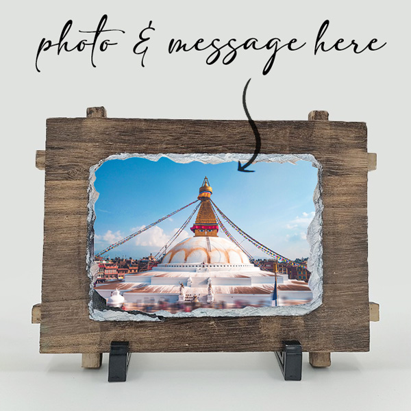 Personalized Wood Rock Photo Frame Online | Gifts to Nepal | Giftmandu