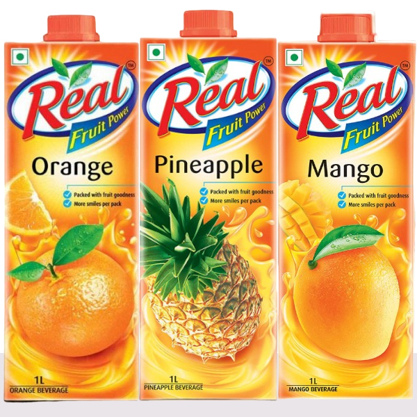 Real Juice 3 Flavours Combo- 1 Ltr | Gifts to Nepal | Giftmandu