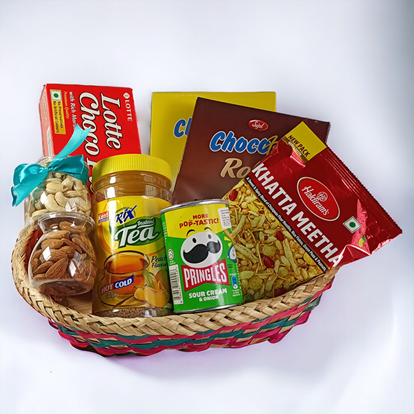Gourmet Tea, Chocolate, and Dry Nuts Hamper | Gifts to Nepal | Giftmandu