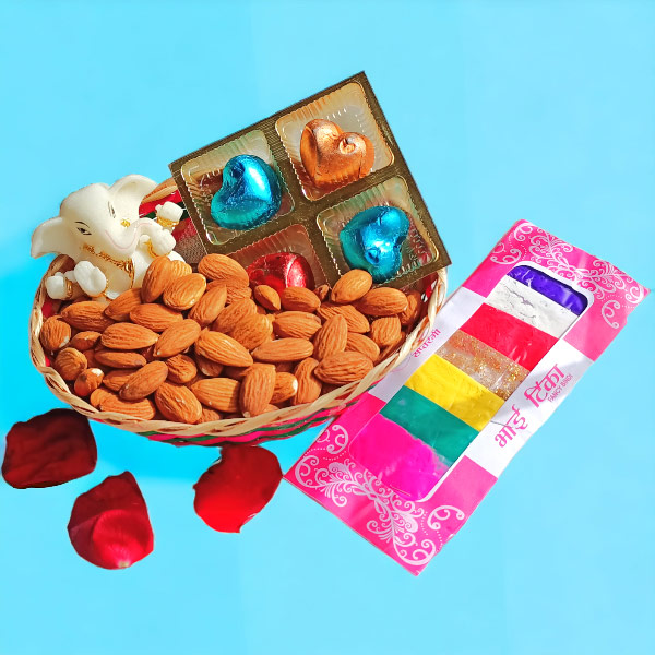 Gourmet Chocolates, Ganesha, Almond & Bhai Tika Combo | Gifts to Nepal ...