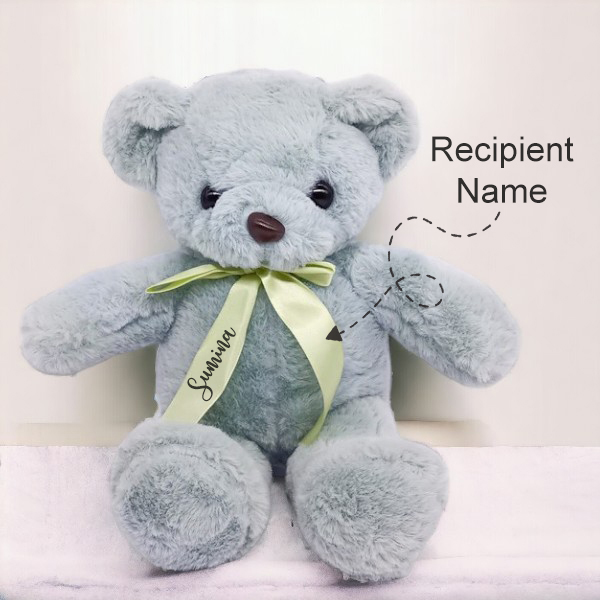 Personalized Mini Teddy Bear: Name Printed on Ribbon | Gifts to Nepal ...