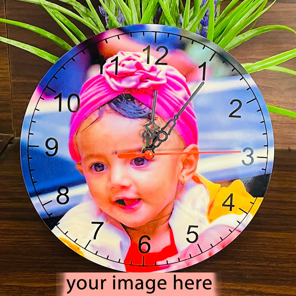 Personalized Photo Print Sublimation Wall Clock | Gifts to Nepal ...