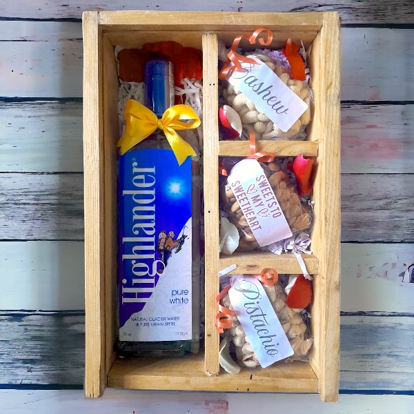 Vodka & Nuts Gift Box | Gifts to Nepal | Giftmandu